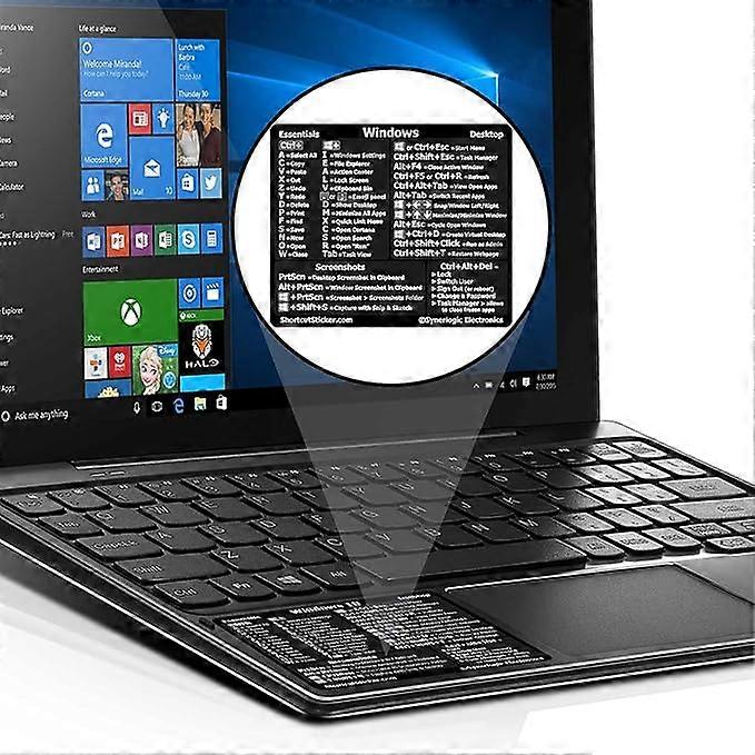 Windows PC Reference Keyboard Shortcut Vinyl Sticker, Laminated, no ...