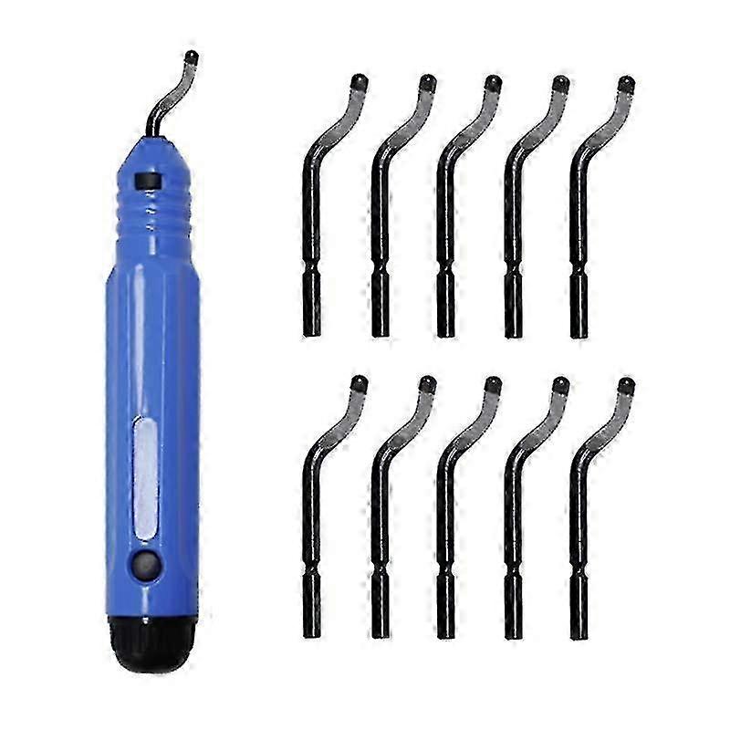Deburring Tool Set Hand Burr Remover Tool With 10pcs Nb1100 Blades And ...