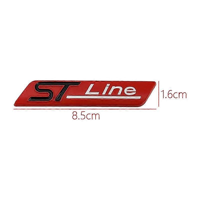 3d Metal ST Line Sticker Car Fender Side Emblem Badge For Ford Kuga MK3 ...
