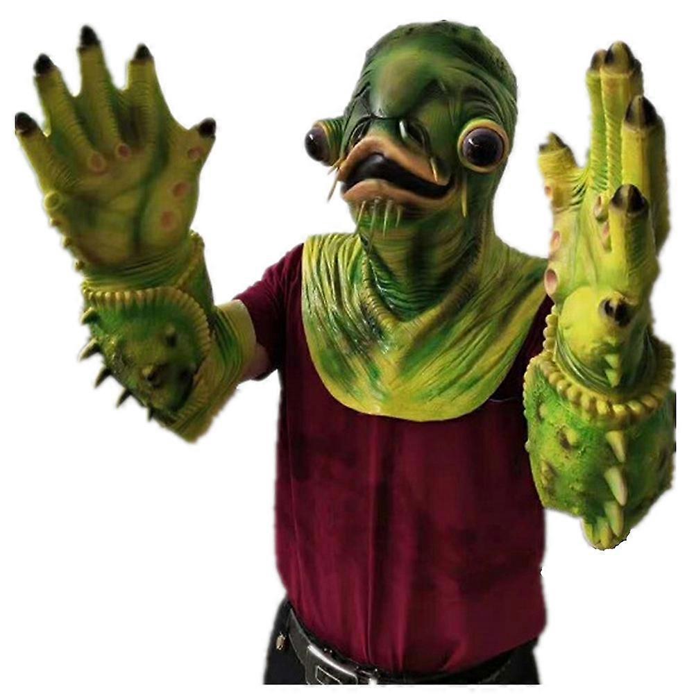 Horror Catfish Mask Halloween Cosplay Party Monster Costume Head Cover ...
