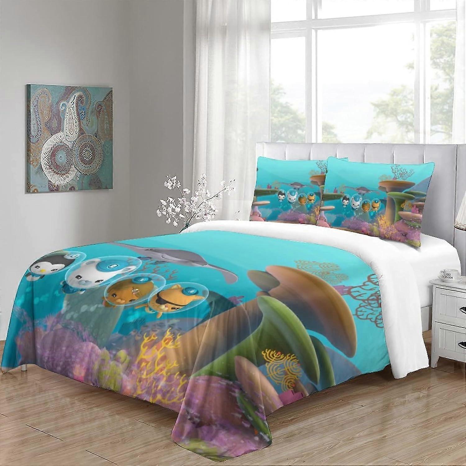 The Octonauts Bedding Set Cartoon Duvet Cover 3D Printed Bedding Set ...