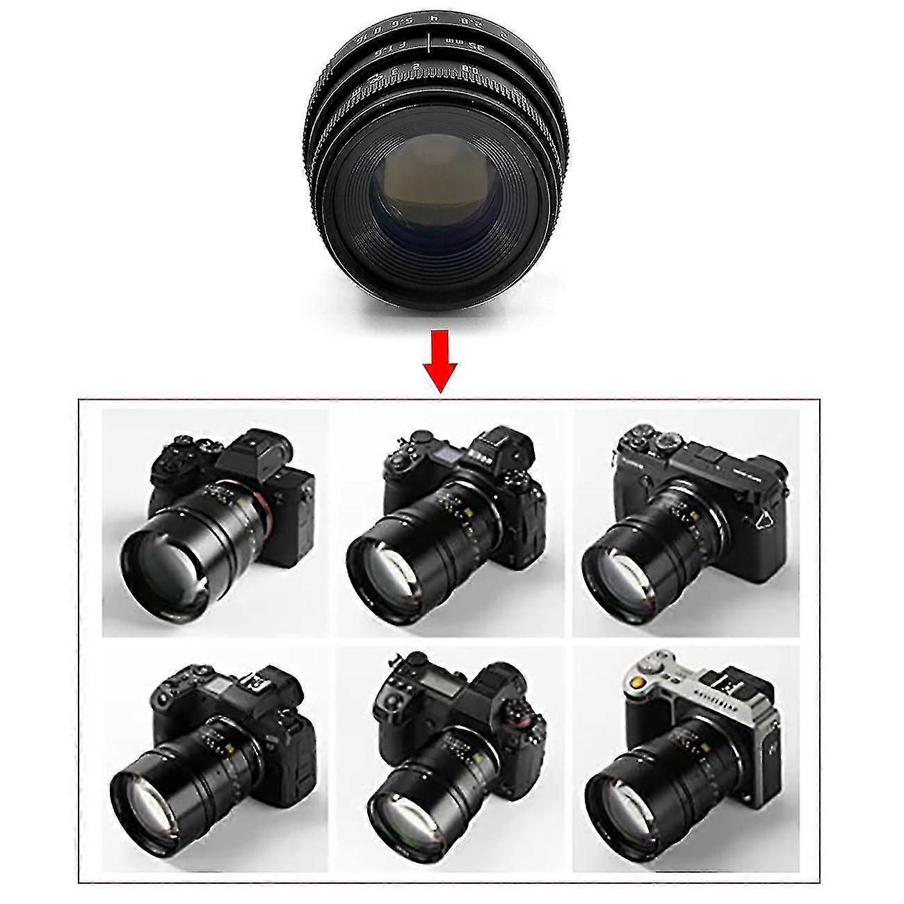 35mm Camera Lens F1.6 C-mount Aperture Fixed Focus Digital Camera Lens ...