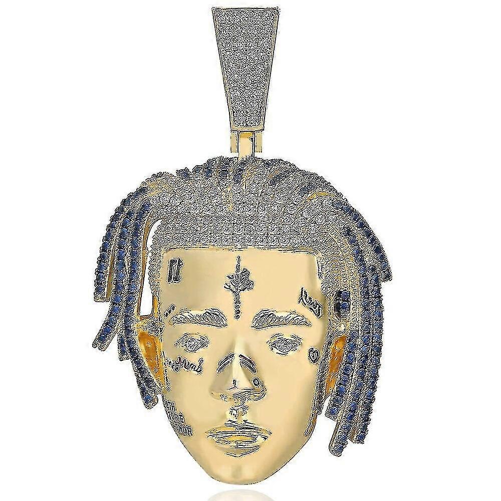 Hip-hop Rap Rapper Xxxtentacion Necklace Pendant With Rope Chain Bling ...