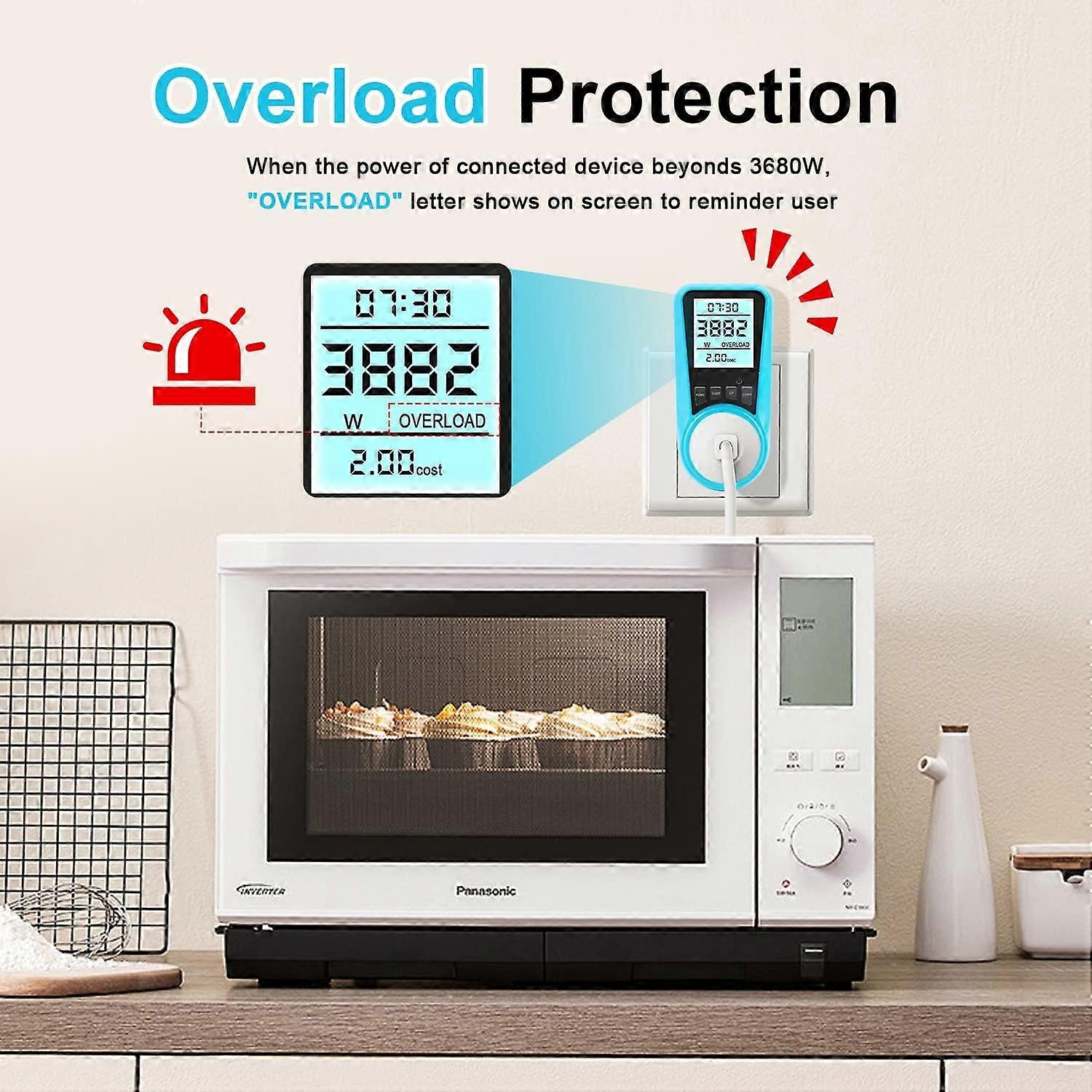 Electricity Consumption Meter, 1 Pack Current Consumption Meter ...