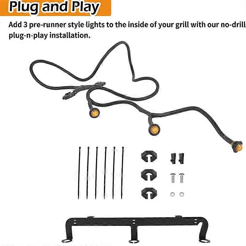 Pre-Runner LED Light Bar Kit Fit for 2007-2018 Jeep Wrangler JK Sport ...