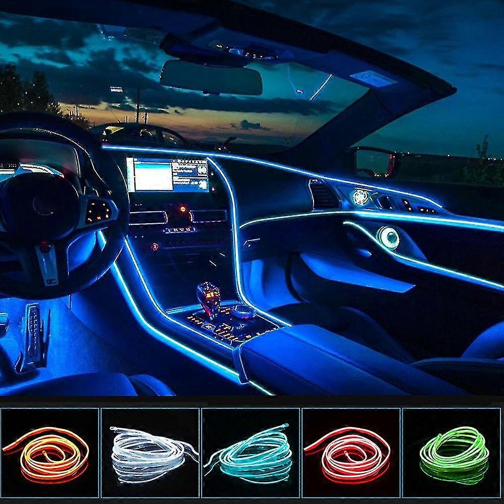 Car Interior Led Decorative Lamp El Wiring Neon Strip ,for Auto Diy ...
