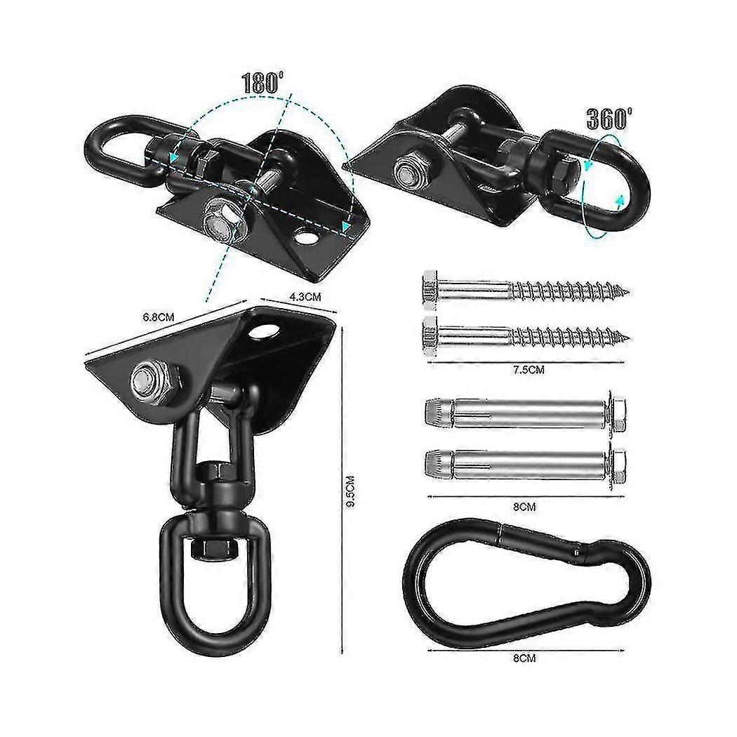 Hammock Hanging Kit,heavy Duty Hanging Chair 360 Rotate Hanging Swing ...
