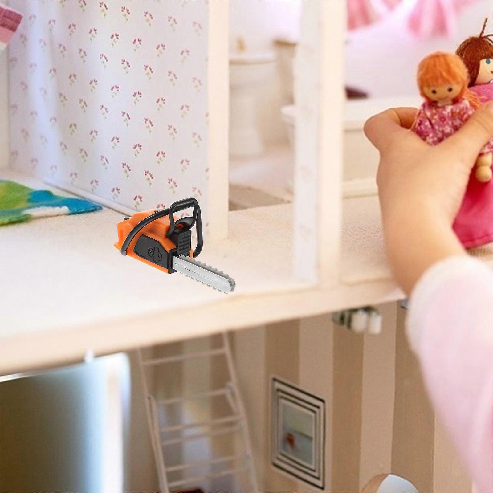 Mini Chainsaw Mower Model Doll House Chainsaw Mower Miniature Chainsaw ...