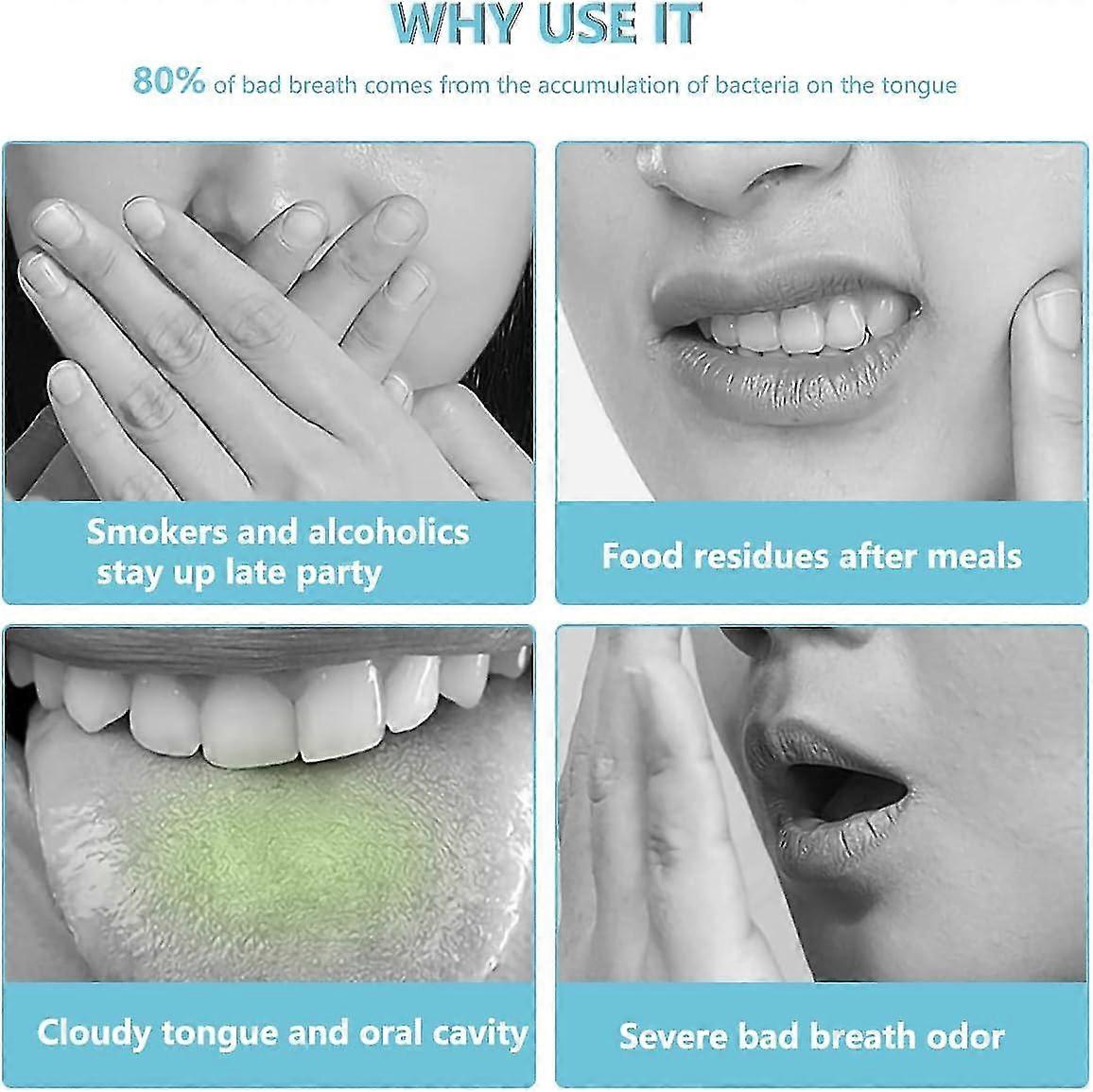 3 Pack Tongue Scraper Set With Exquisite Iron Box, Tongue Scrapers For ...