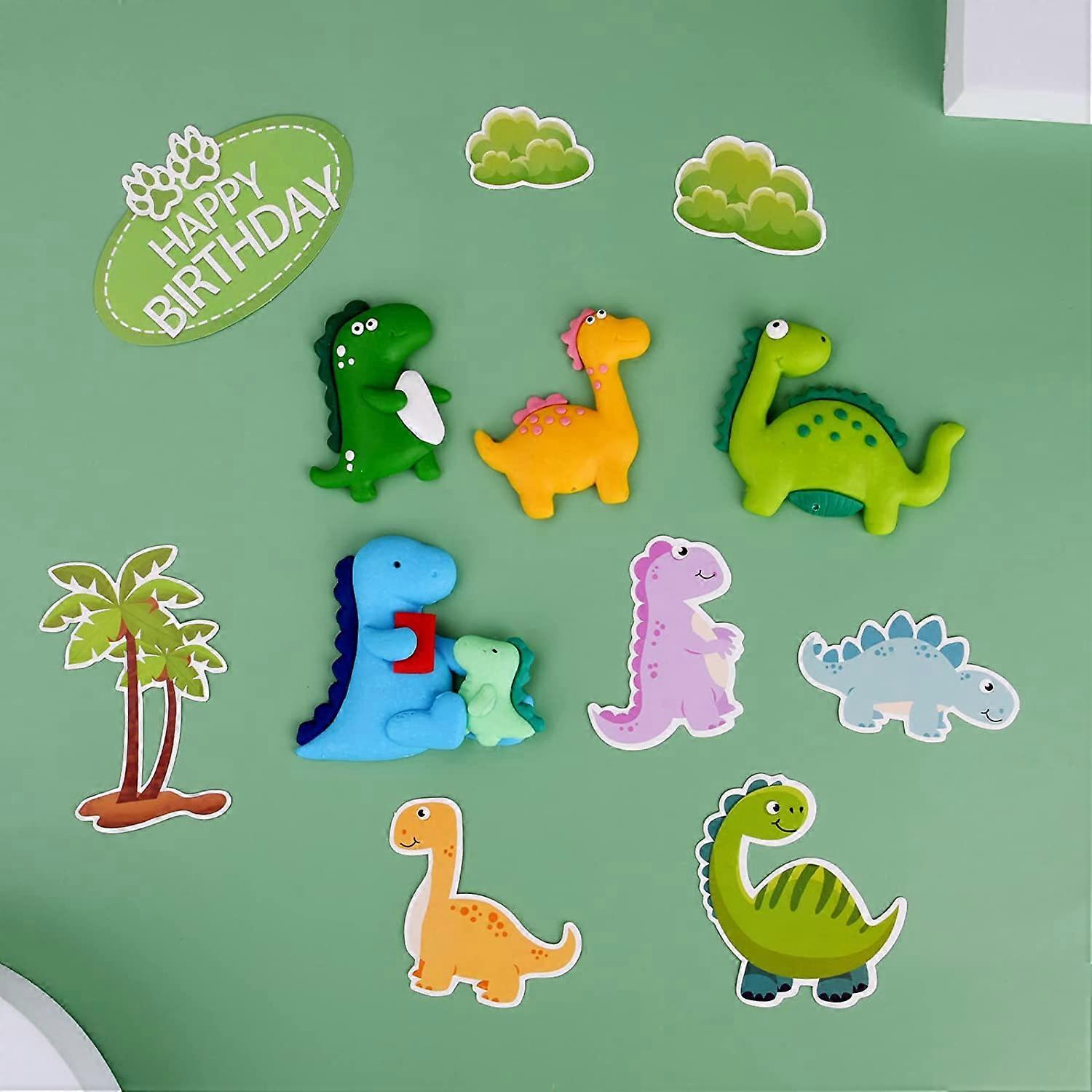 Kids Cake Toppers, 4 Pieces Birthday Cake Toppers, Mini Cake Topper ...