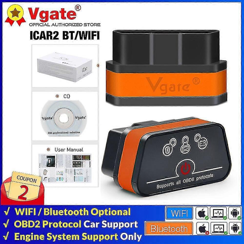 Vgate Icar2 Bluetooth/wifi Obd2 Diagnostic-tool Elm327 Obd 2 Scanner ...