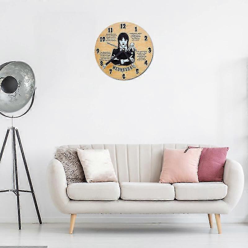 Wednesday Addams Wall Clock Thing Hand Wall Clocks Wall Stickers ...