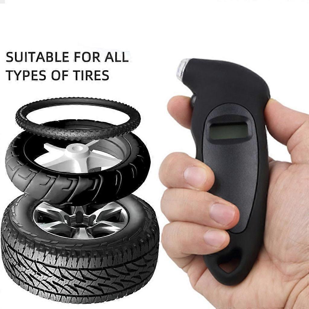Digital Tire Pressure Gauge Meter Tester Backlight 150 PSI Car Bike ...