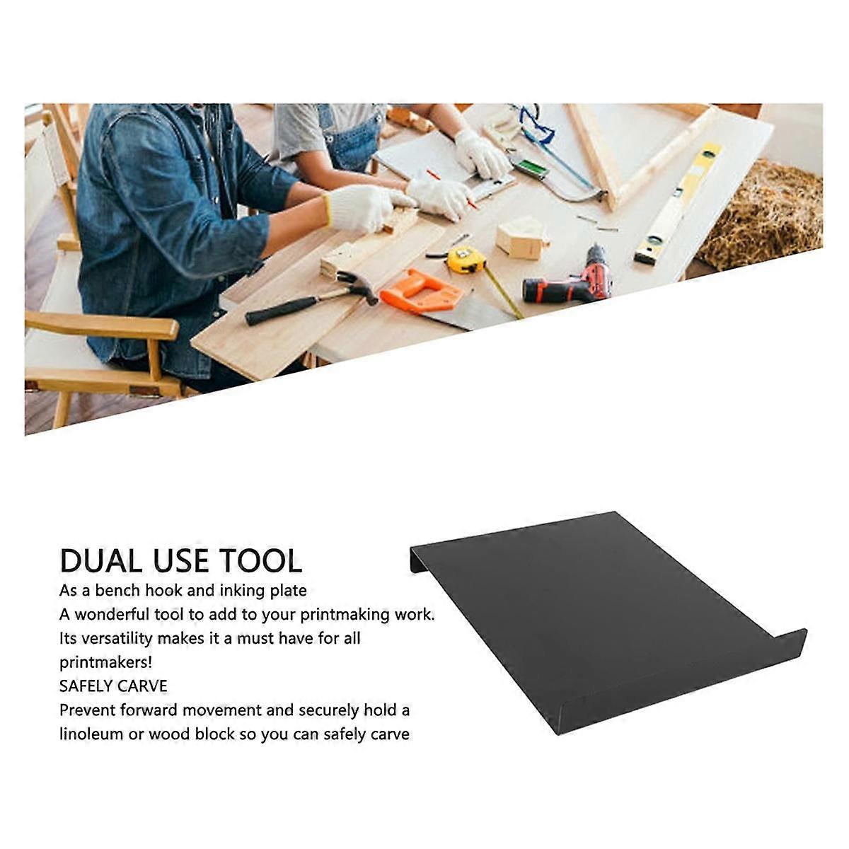 Bench Hook and Inking Plate for Block Printing Carving Linoleum Block ...