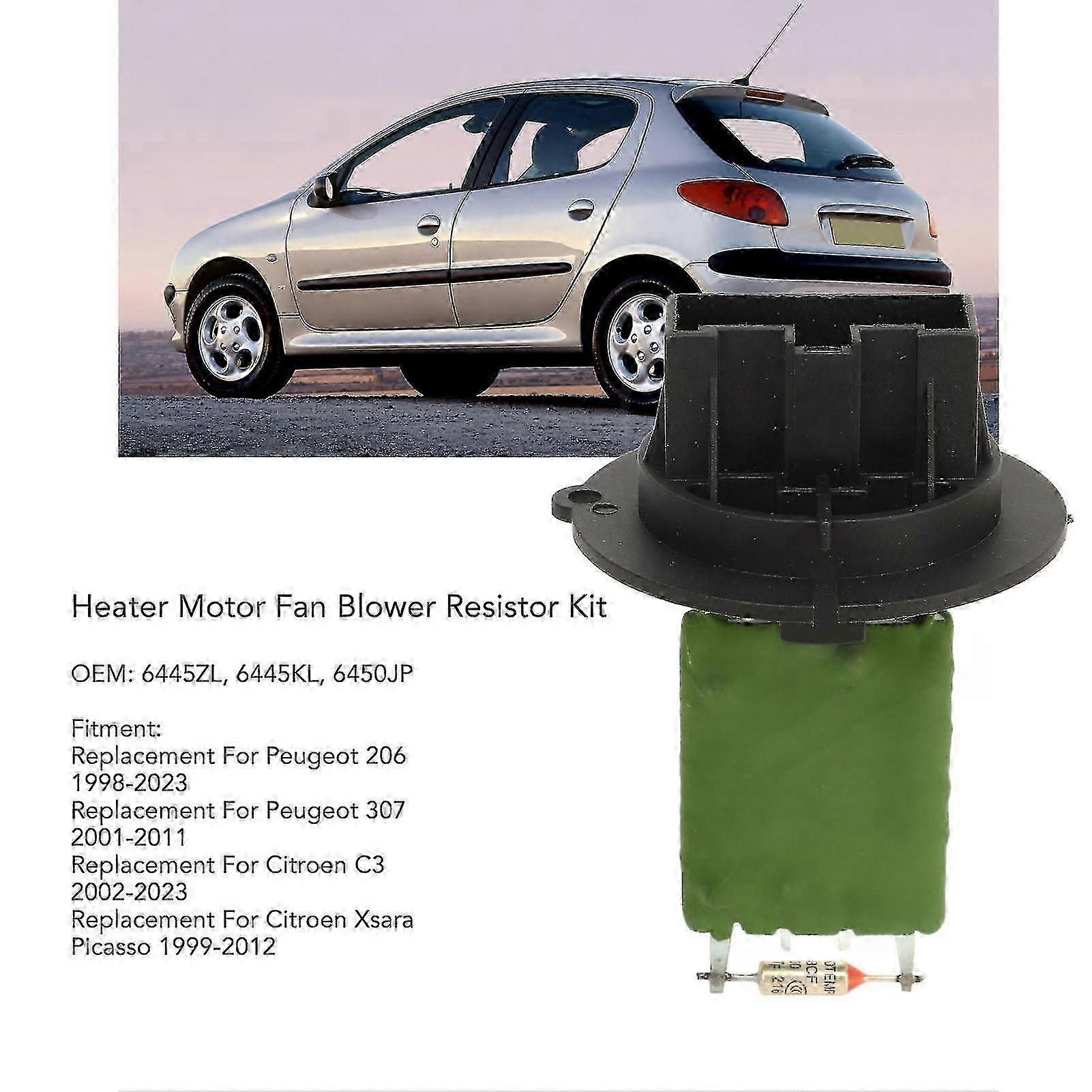 Peugeot 206 307 Heater Blower Resistor Kit with Wiring Loom - 6450JP ...