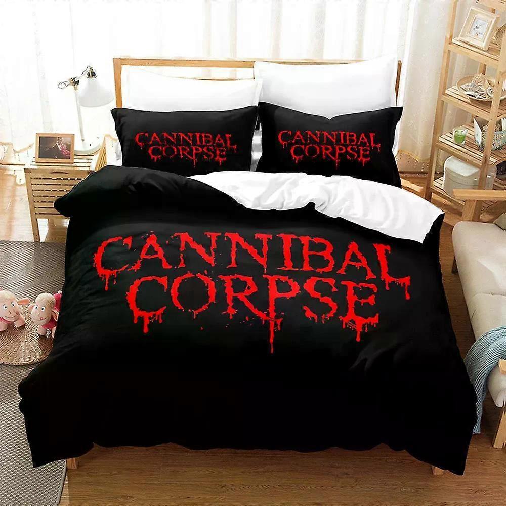 v1991 Bed Sheets CANNIBAL CORPSE Single Double Printed Bedding Set for ...
