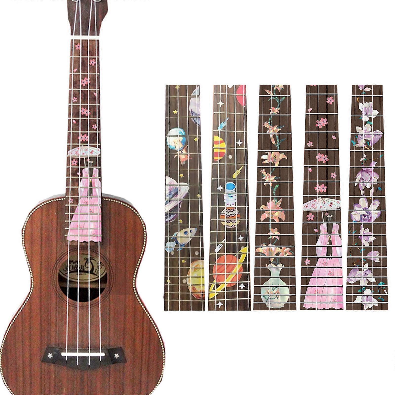 23inch Ukulele Fretboard Sticker Decoration Ukulele Fretboard Note ...