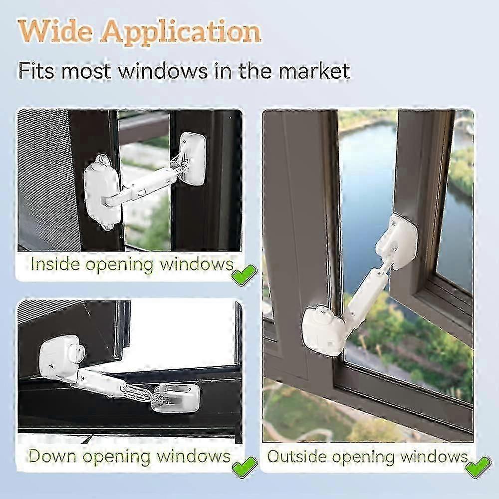 Adjustable Window Gap Size Baby Safety Window Restrictor, Childproof ...