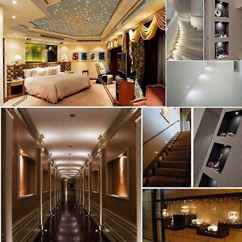Black 9 Pack 12V 1W Mini LED Spotlights Recessed Ceiling Lights for ...