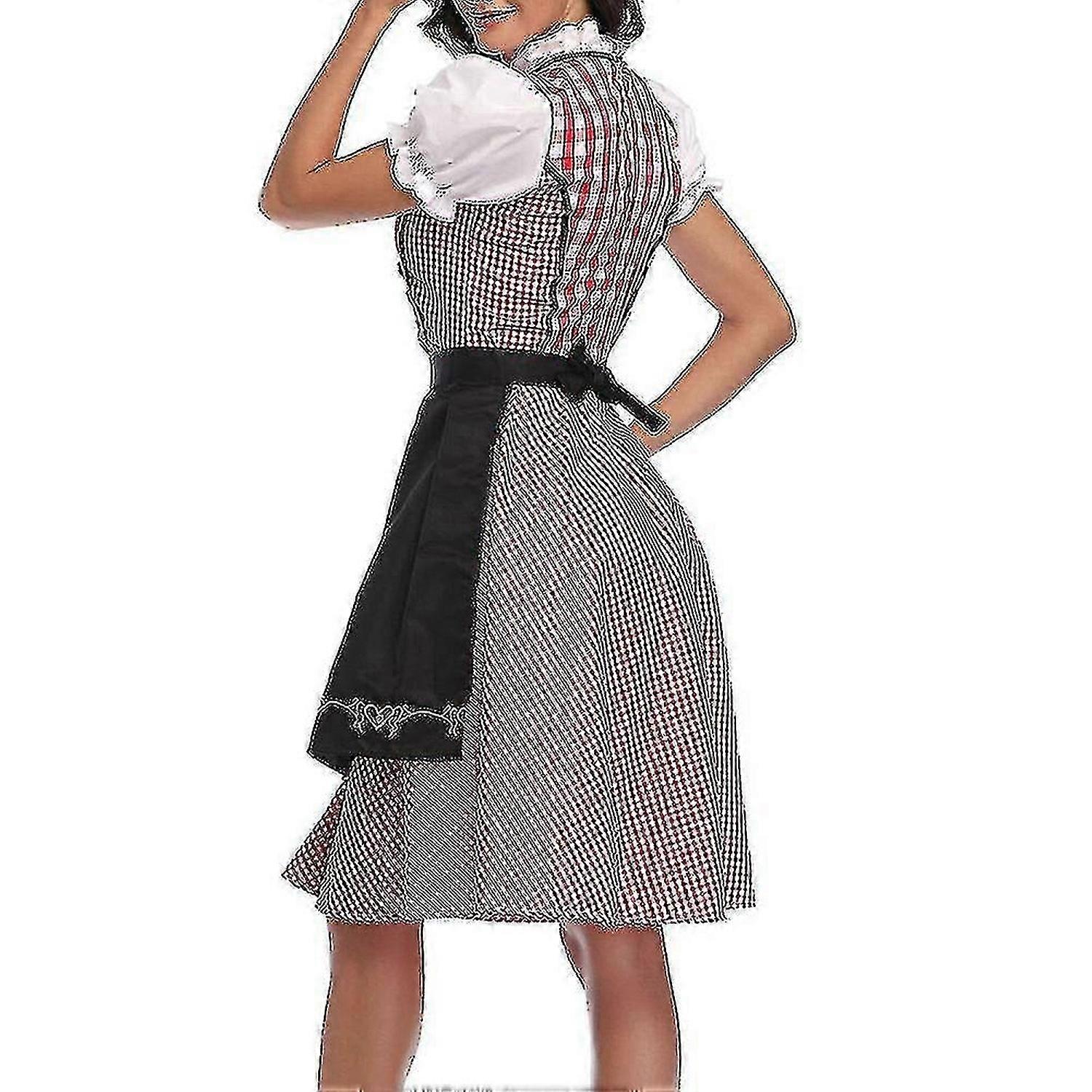 Women's Oktoberfest Costume Adult Dirndl German Traditional Bavarian ...