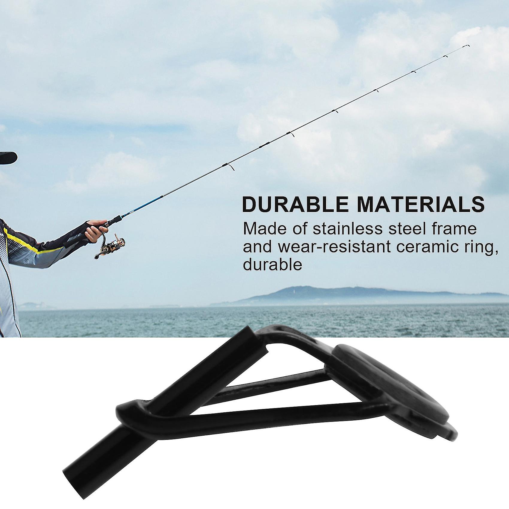 80 Pcs Fishing Rod Tip Repair Kit Stainless Steel Ceramic Ring Guide ...