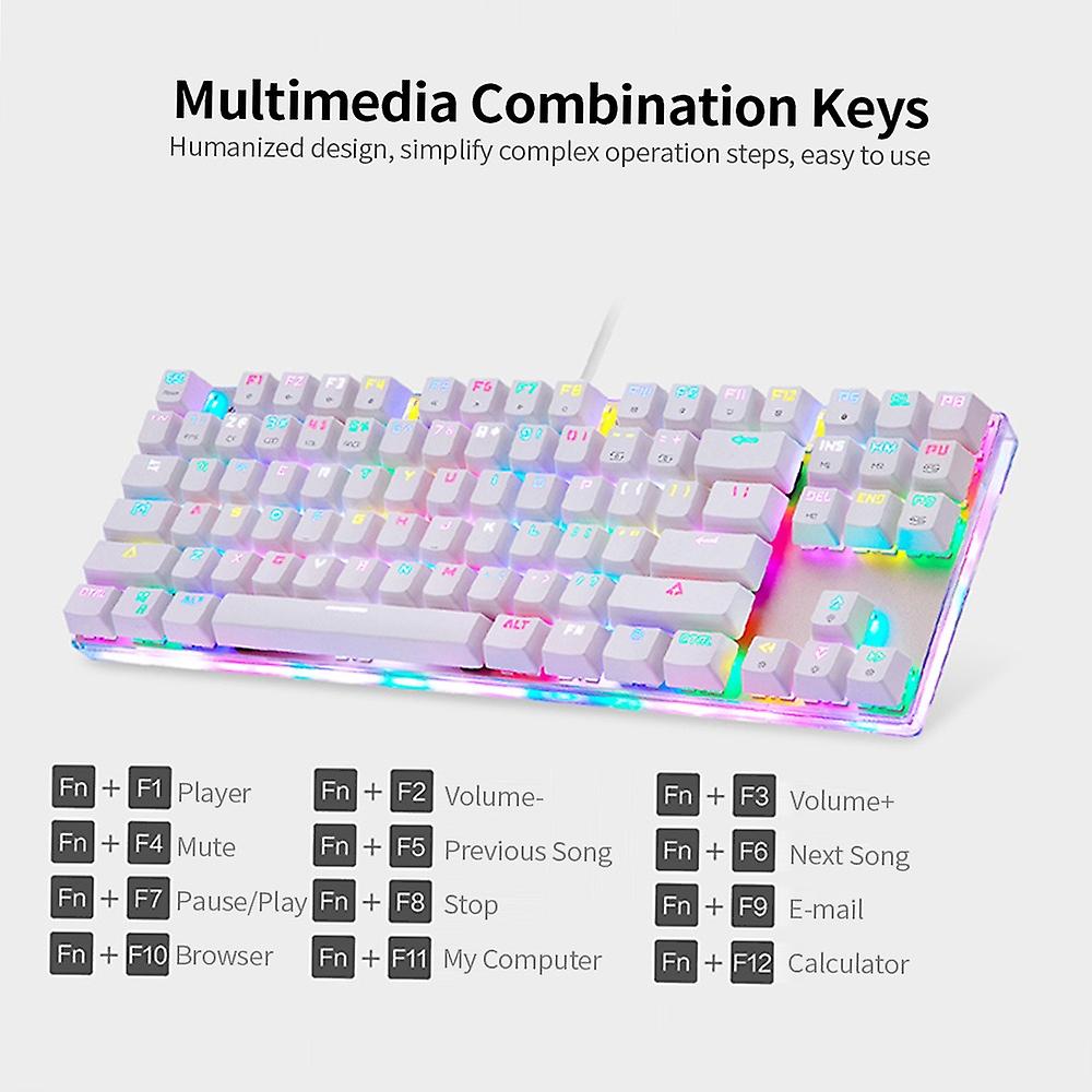 MOTOSPEED K87S Mechanical Keyboard Gaming Keyboard USB Wired Gaming ...