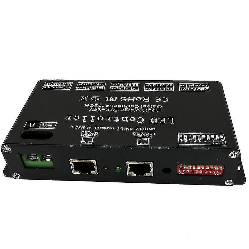 12 Channel Dmx Decoder Rgb Led Controller 60a Pwm Dmx512 Dimmer Driver ...