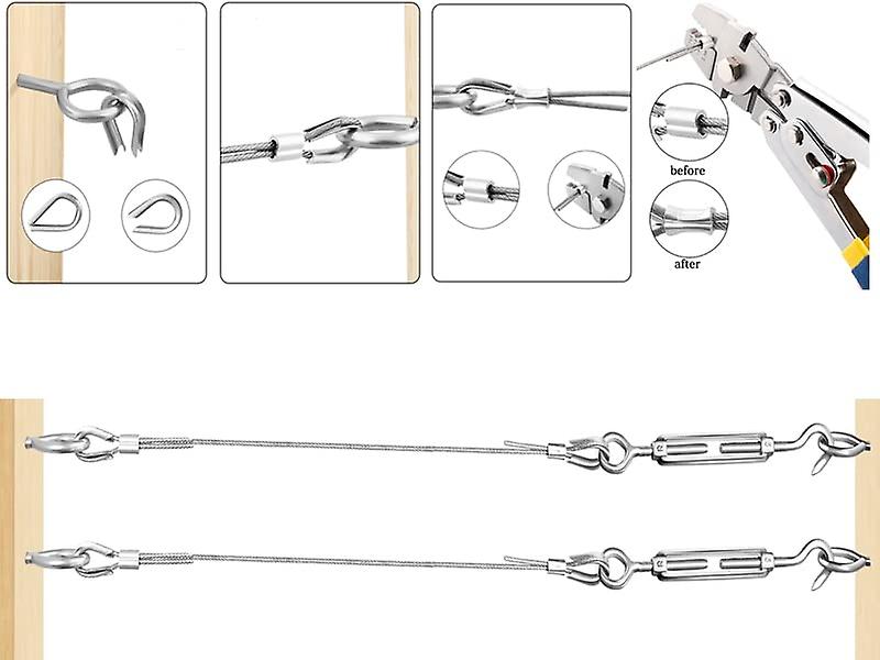 Stainless Steel Rope Hanging Kit, 30m Steel Wire Rope, Climbing Plant ...