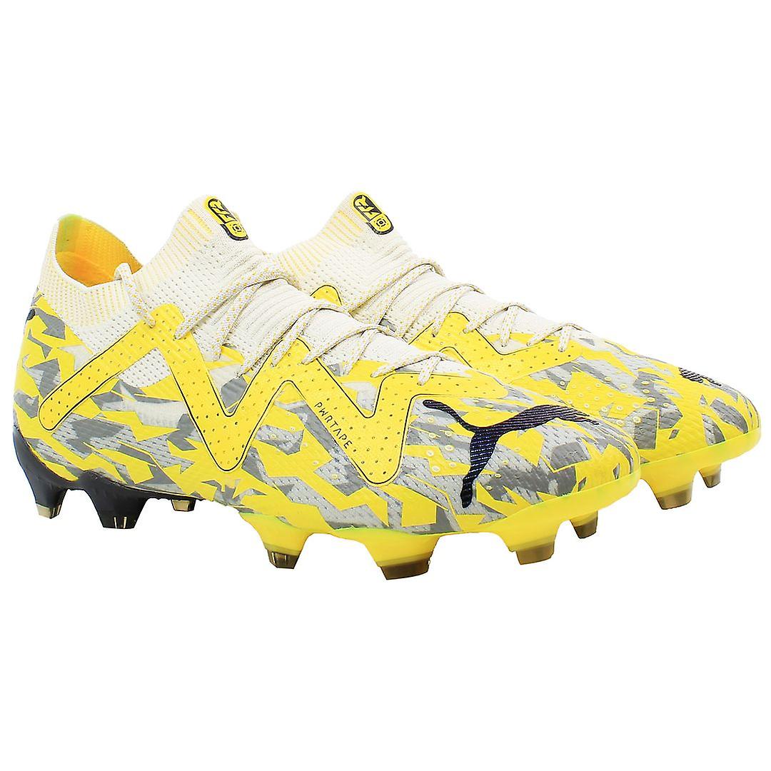Puma Future Ultimate FG/AG Lace-Up Yellow Synthetic Womens Football ...
