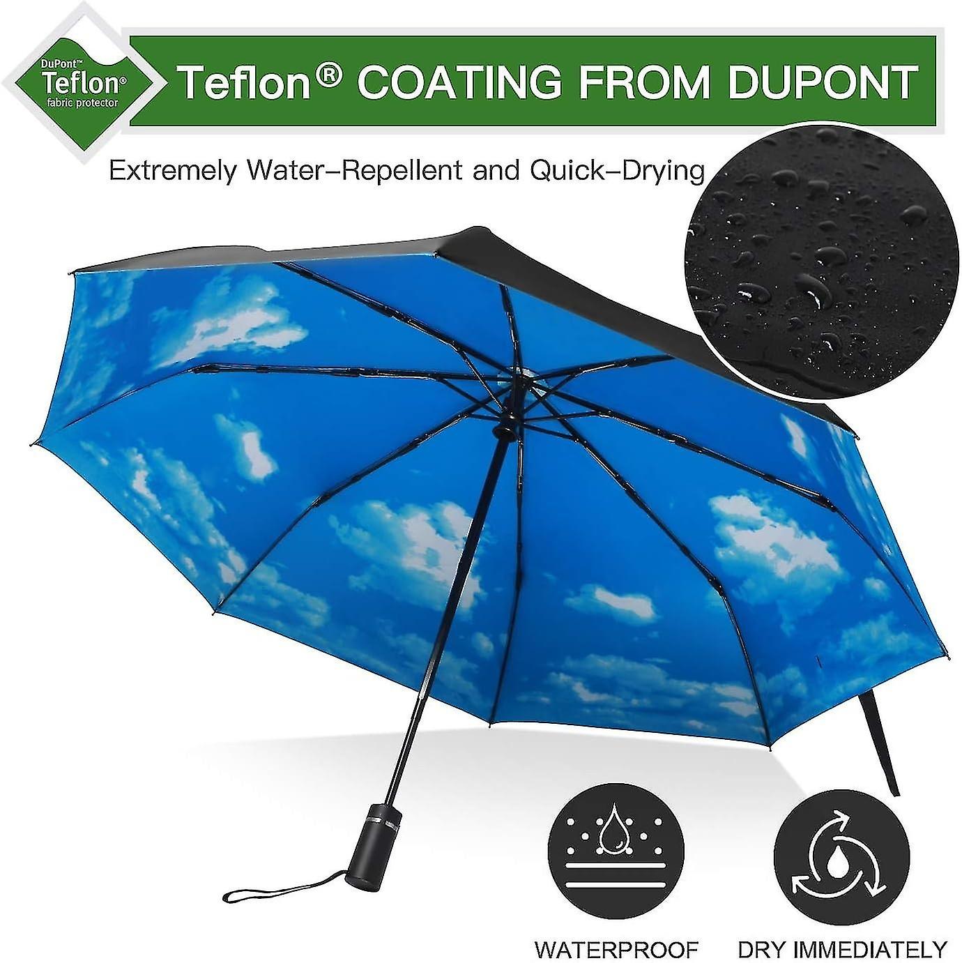 Folding Umbrella Compact Umbrella Indestructible Windproof Lightweight ...