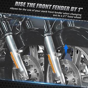 21" Front Wheel Fender Riser Adapter For Harley Touring Road King Flhr ...
