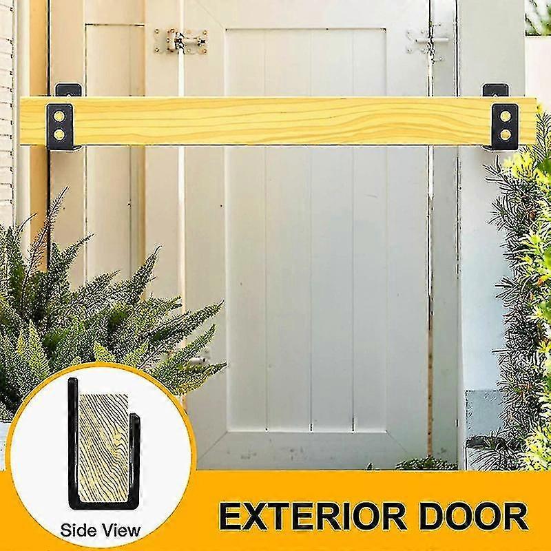 Door Barricade Brackets (2 pcs) | Steel U Bracket as Security Door ...