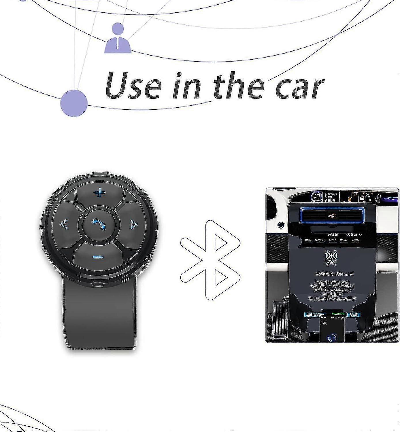 Bluetooth Remote Smart Phone Wireless Bluetooth Media Button Remote ...