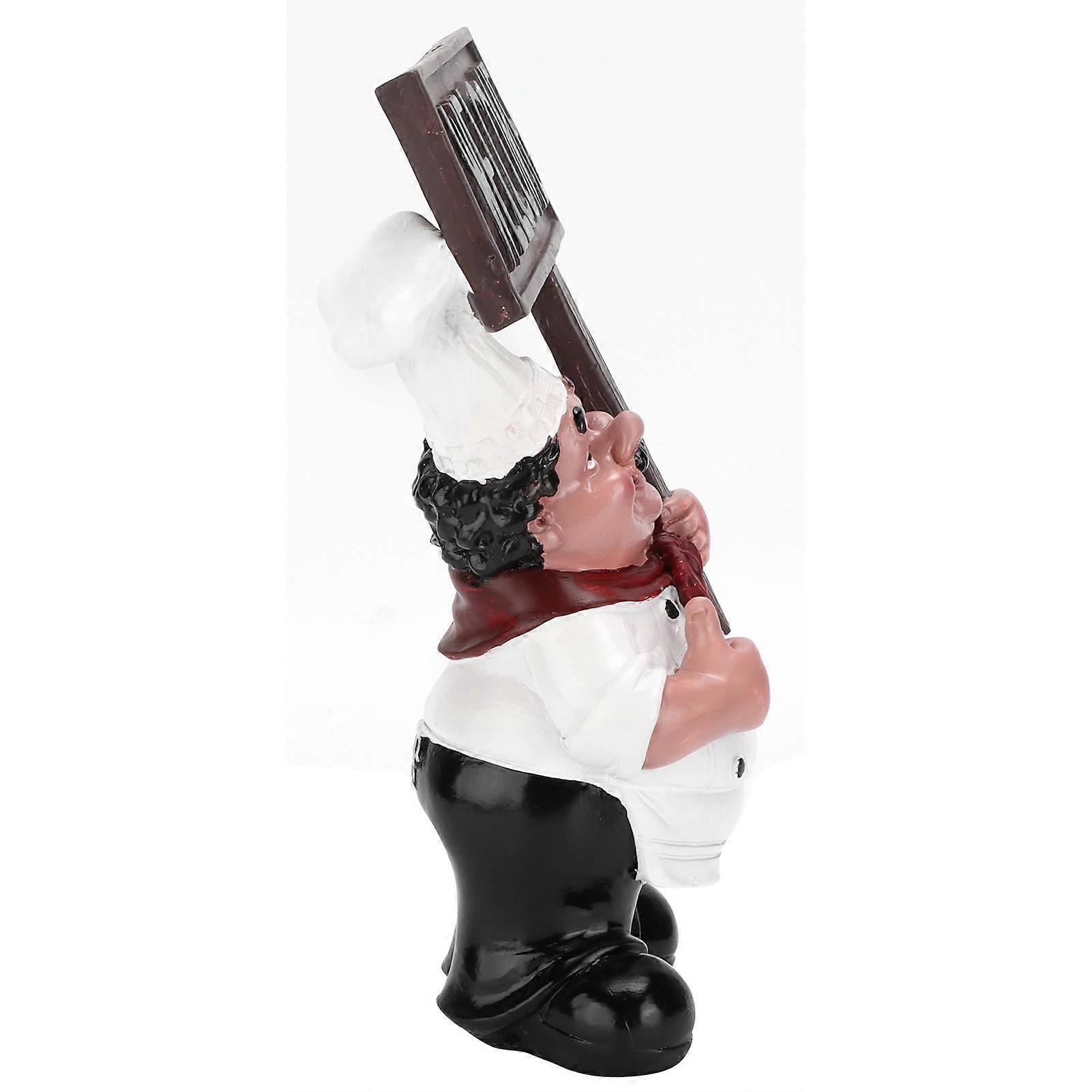 Chef Sculpture Mini Cute Chef Welcome Figurines Ornament for Kitchen ...