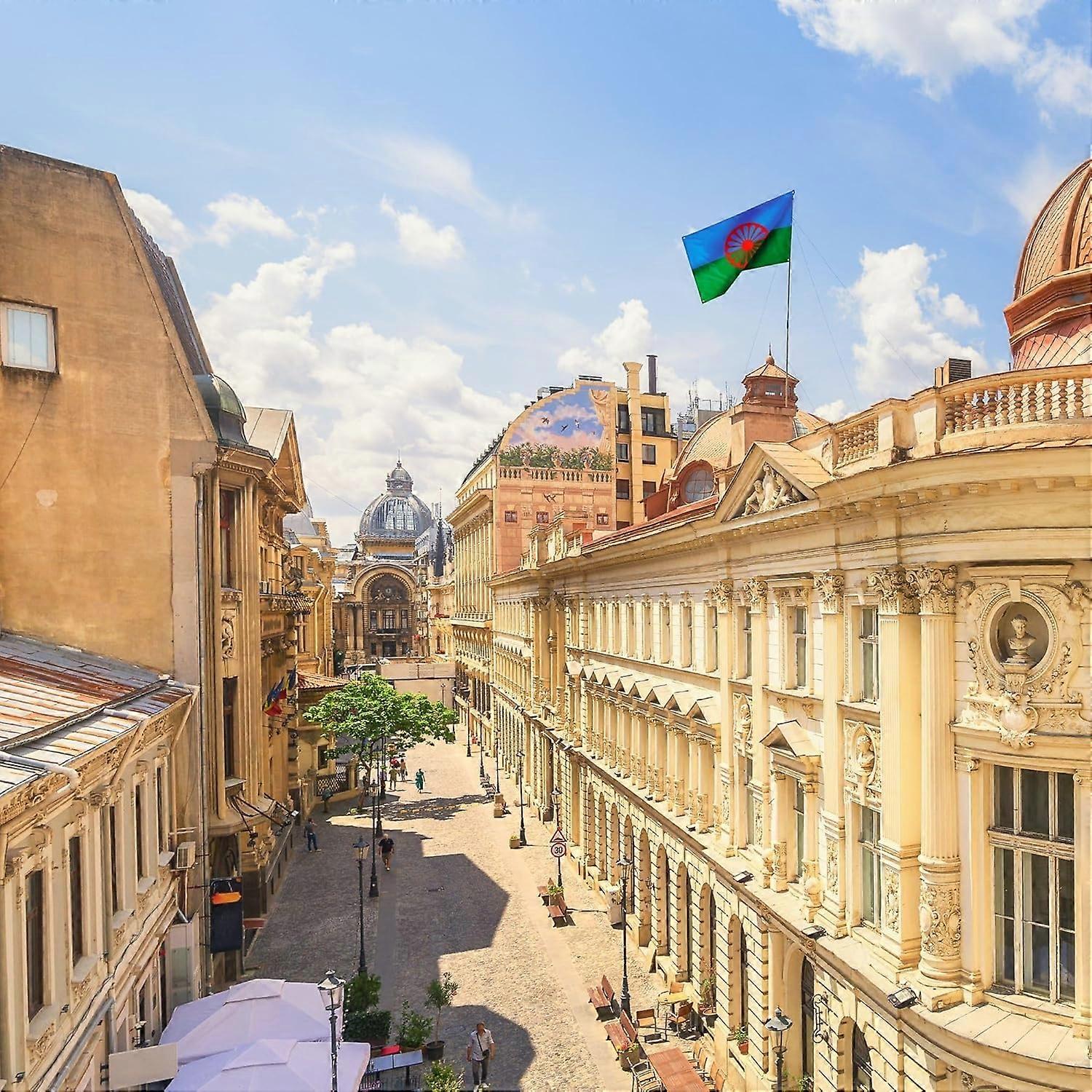 Gypsy Flag,Eyelet In Every Corner, Gypsy Romani, Roma, Premium Flags ...