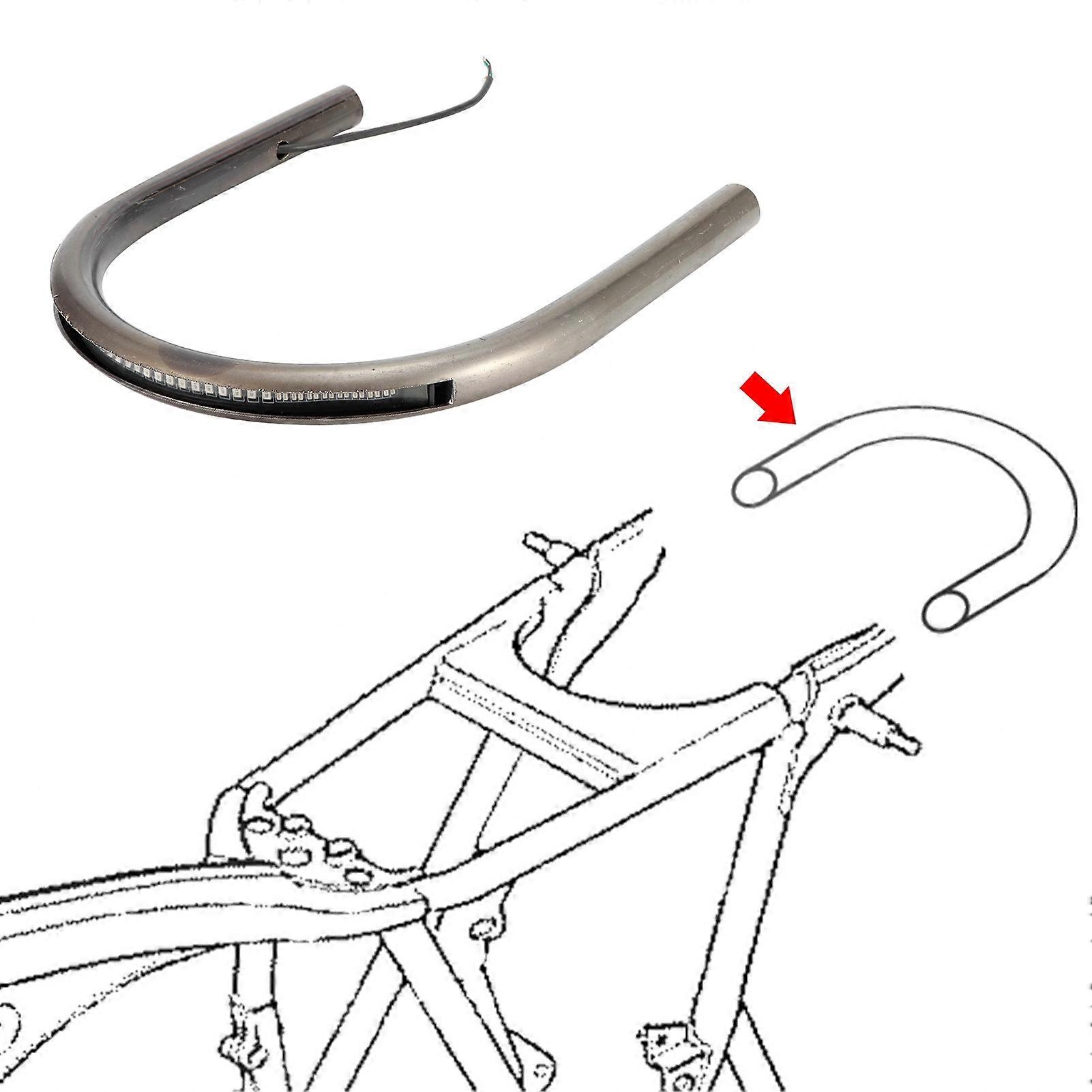 Rear Seat Loop Tail Hoop Frame for Cafe Racer Style Flat Pipe Tube Fit ...