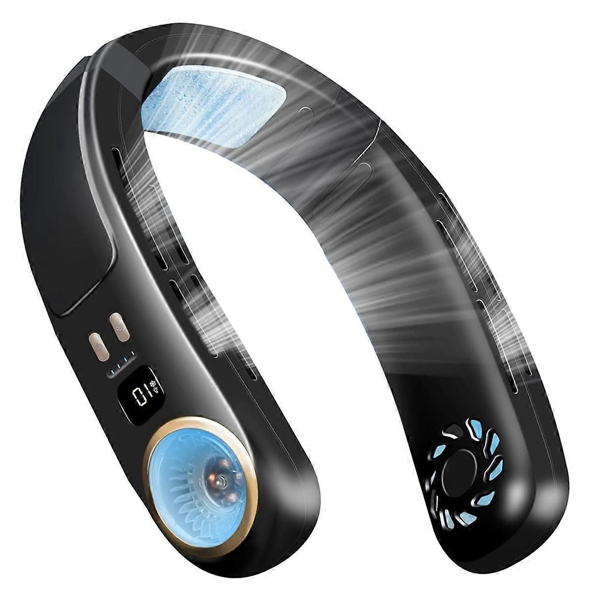 Neck Air Conditioner Portable Neck Fan Rechargeable Bladeless Neck Fans ...