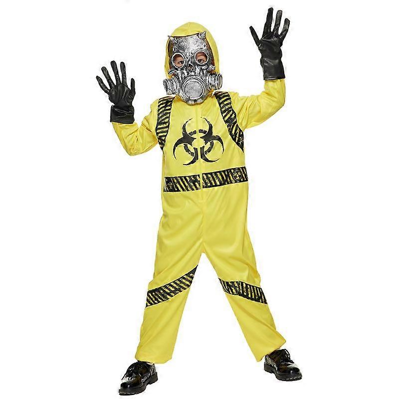 Child Biohazard Costume Suit Halloween Costume with Mask | Fruugo UK