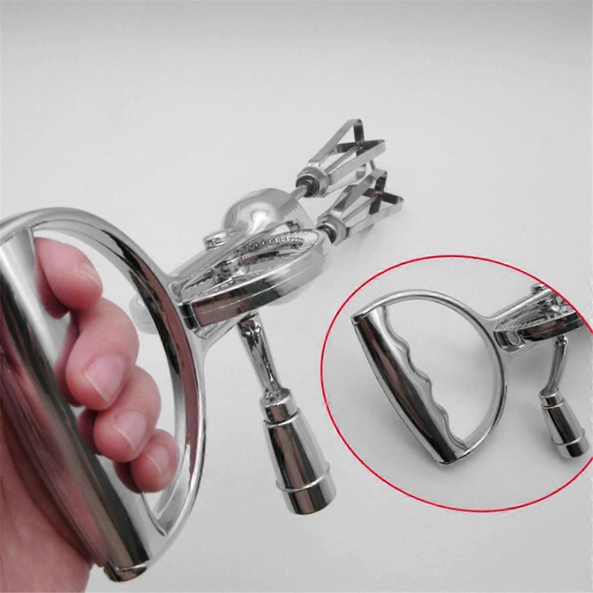 Hand Crank ,Handheld Double Head Stainless Steel Rotary Hand Whip Whisk ...