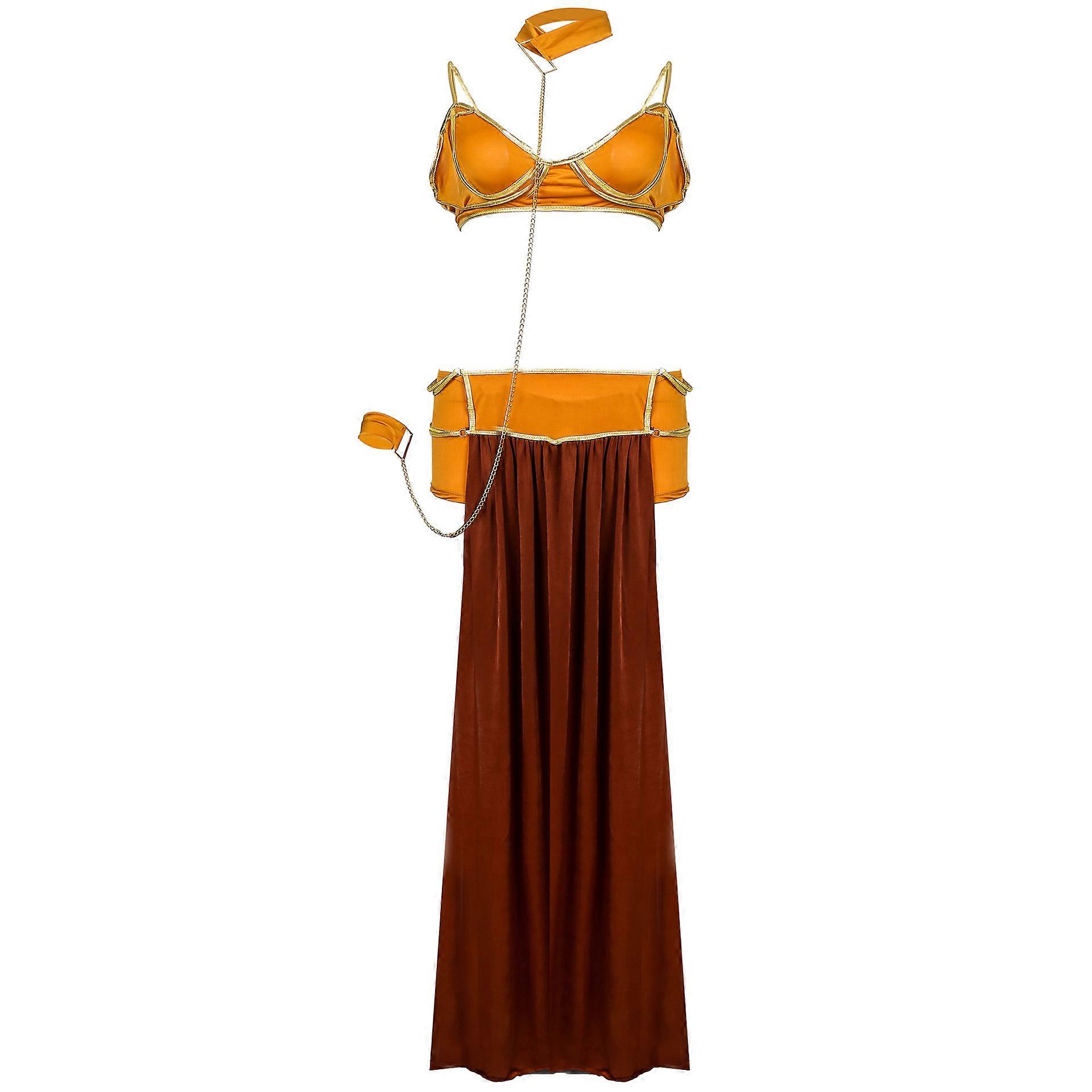 Princess Leia Cosplay Outfit For Women Sexy Three-Point Nightdress ...