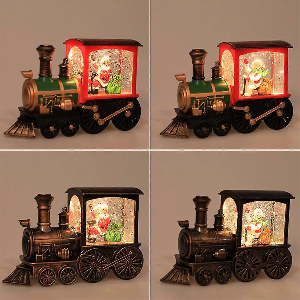 Snow Globe Lighted Christmas Decorations Santa Projection Lights and ...