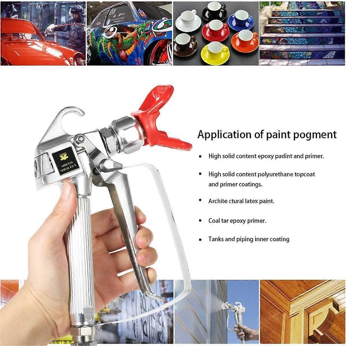 Airless Paint Sprayer Kit Pieces with 2PCS 517 Tips and Nozzle Guard ...