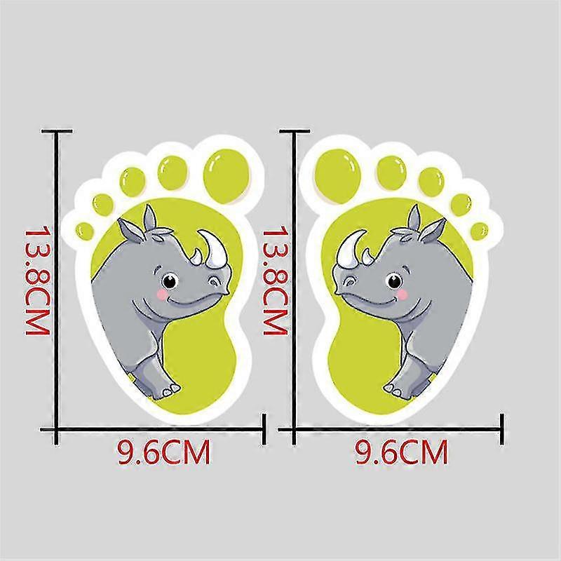 20 Pairs Kids Footprint Stickers For Classroom Floor Lineup Spots ...