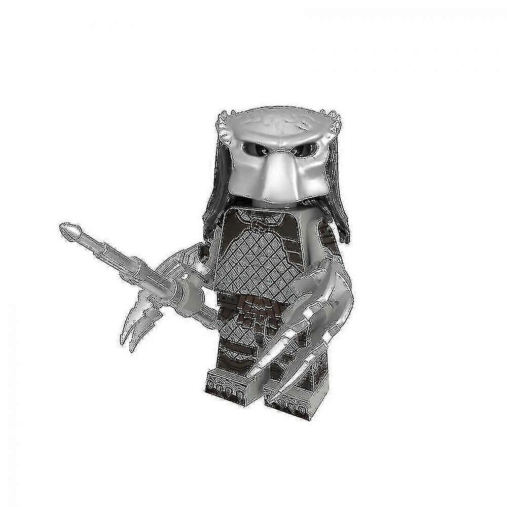 8pc Predator Alien Assembled Building Block Minifigures Educational ...