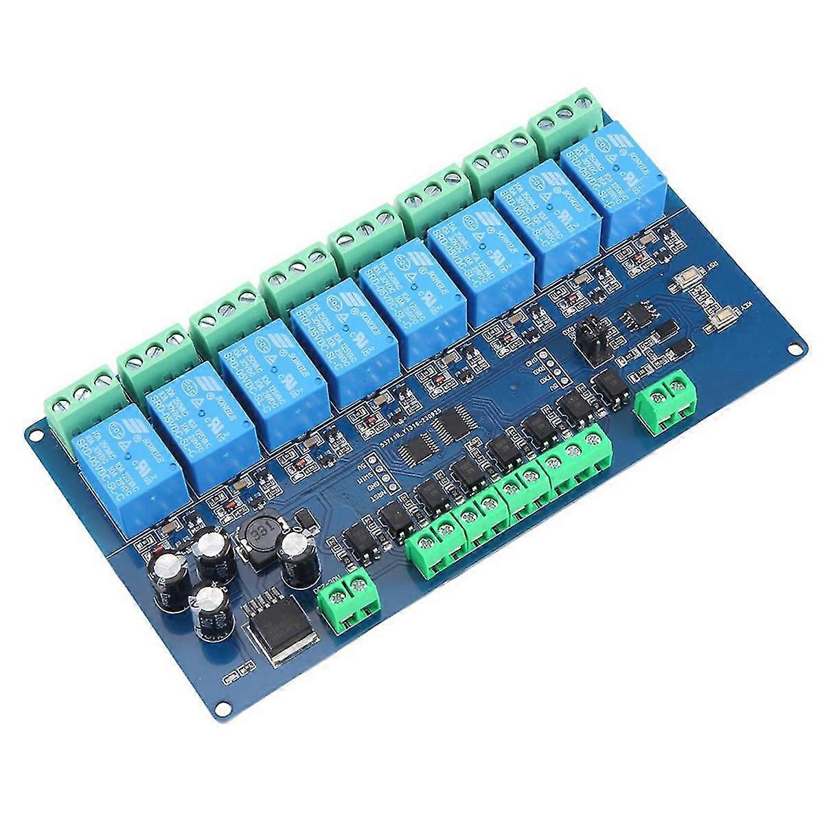 Modbus-rtu 8 Channel Relay Module Modbus Rtu 8 Switch Input Rs485 Communication Ttl | Fruugo UK