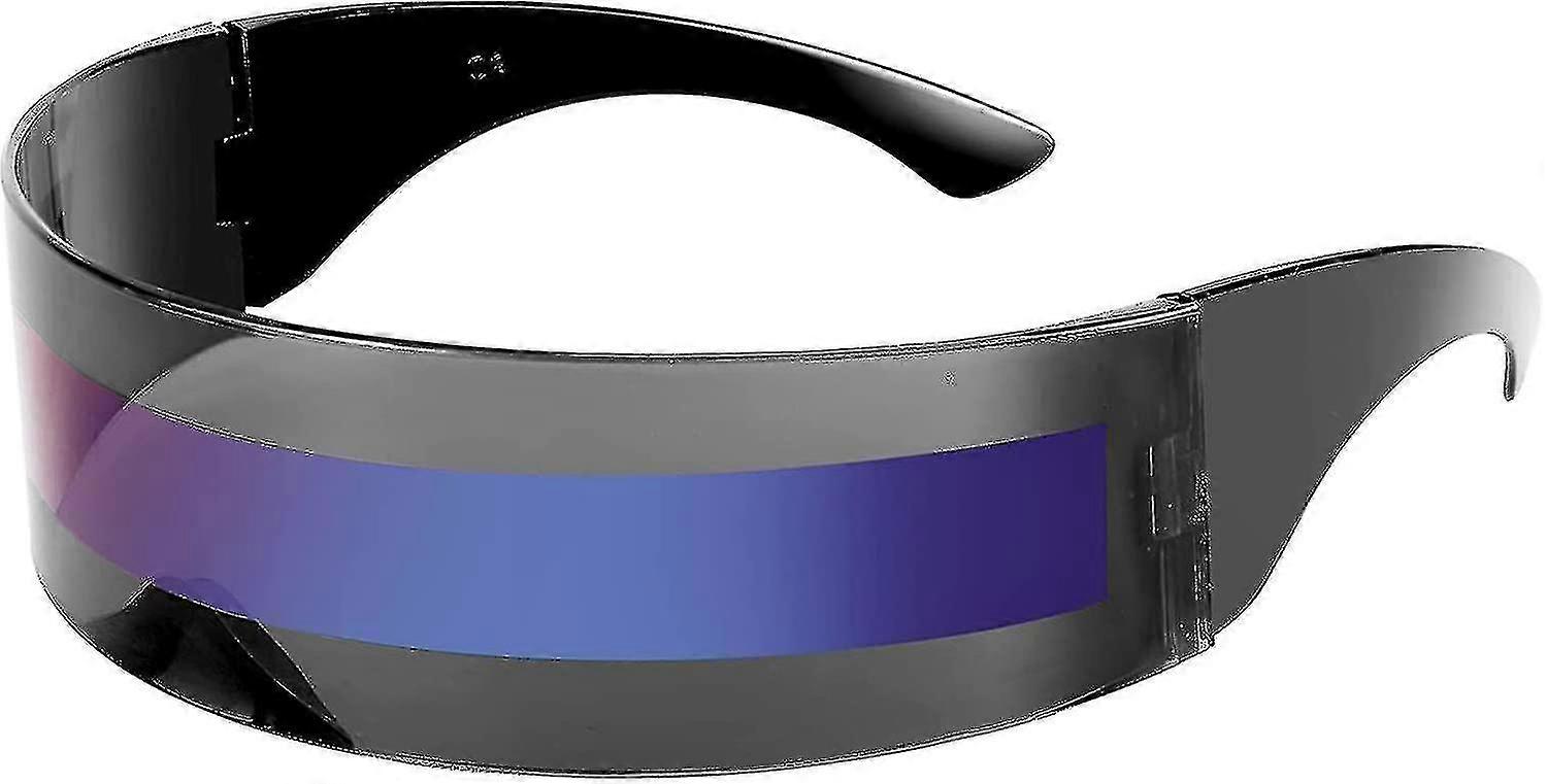 80s Futuristic Visor Cyber Sunglasses Men Women Futuristic Punk Style ...