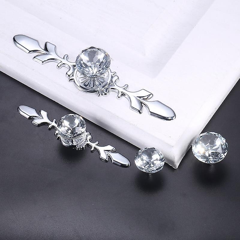 Luxury diamond crystal handles shoebox cabinet handles closet door ...
