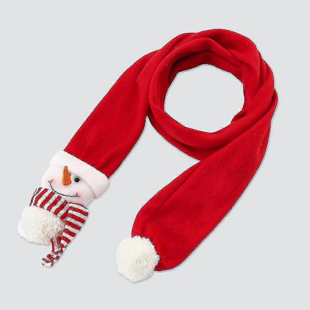 Christmas Scarf Santa Claus Scarf Snowman Scarf Christmas Elk Scarf ...