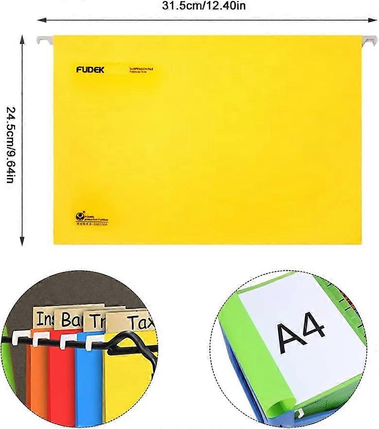 A4 Suspension Files with Tabs and Card Inserts for Filing Cabinets ...