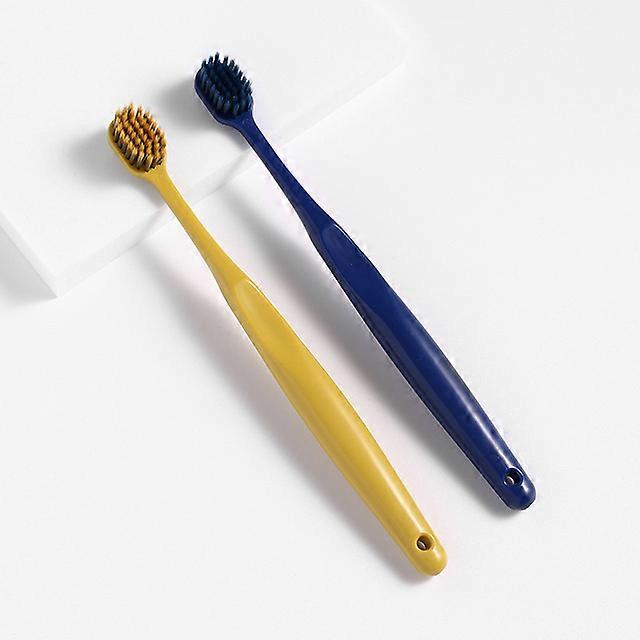 Wide Head Adult Toothbrush Soft Bristle Manual Toothbrush Bamboo ...